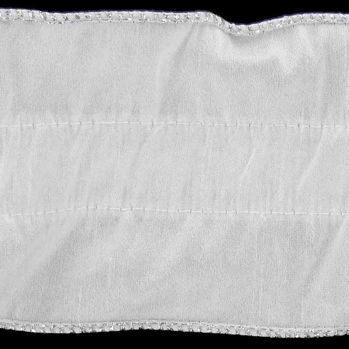 4" White Taj Mahal Jeweled Ribbon with Sequin Trim | Hobby Lobby | 122770